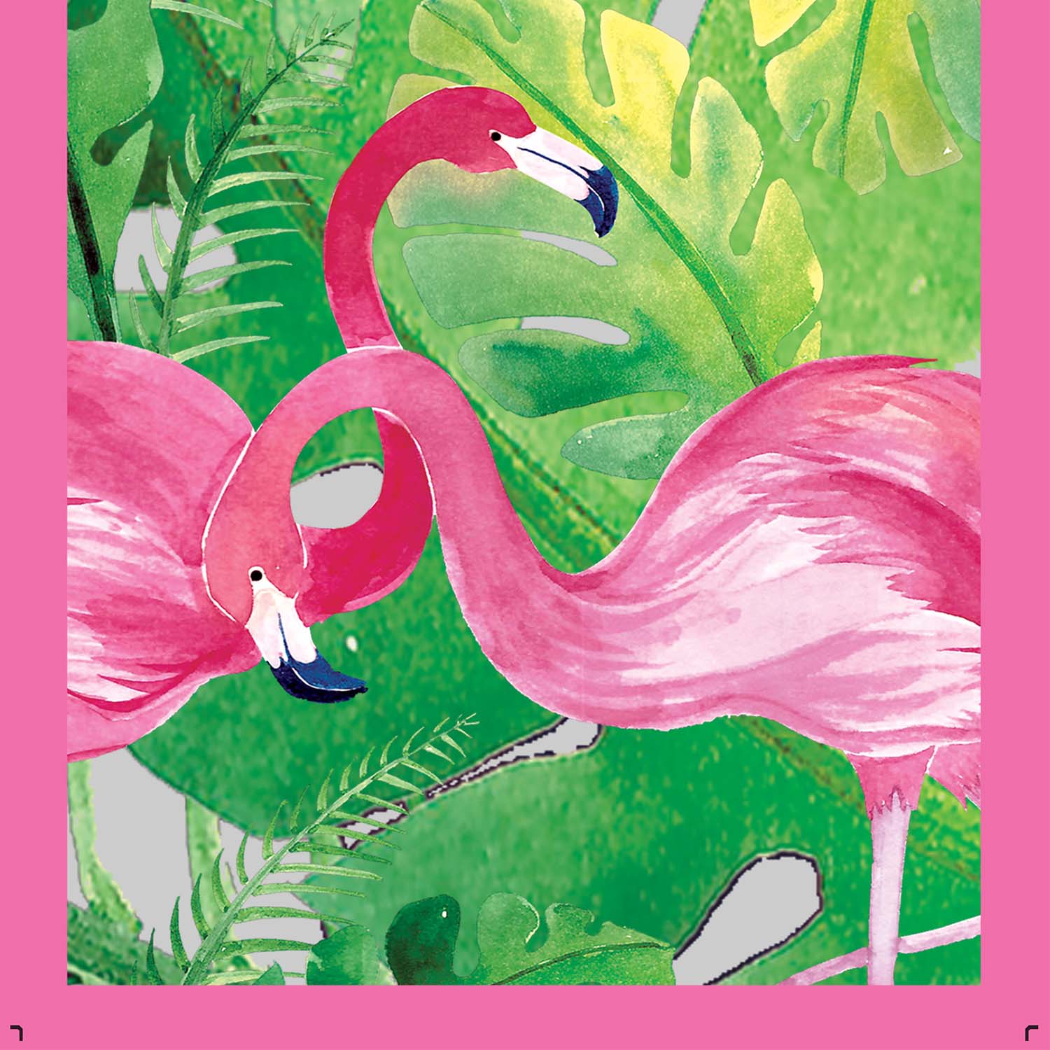 Flamingo Print – Cotton Silk Scarf – WWF Nature Store