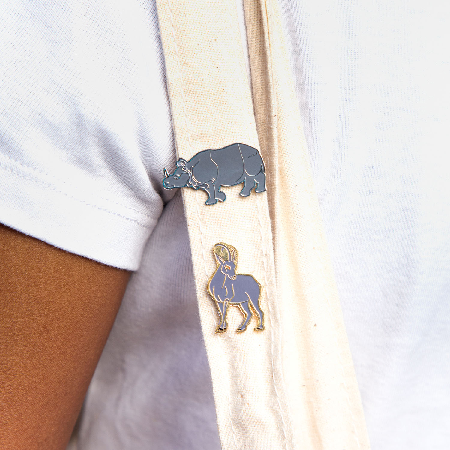 One-Horned Rhinoceros – Lapel Pin – WWF Nature Store