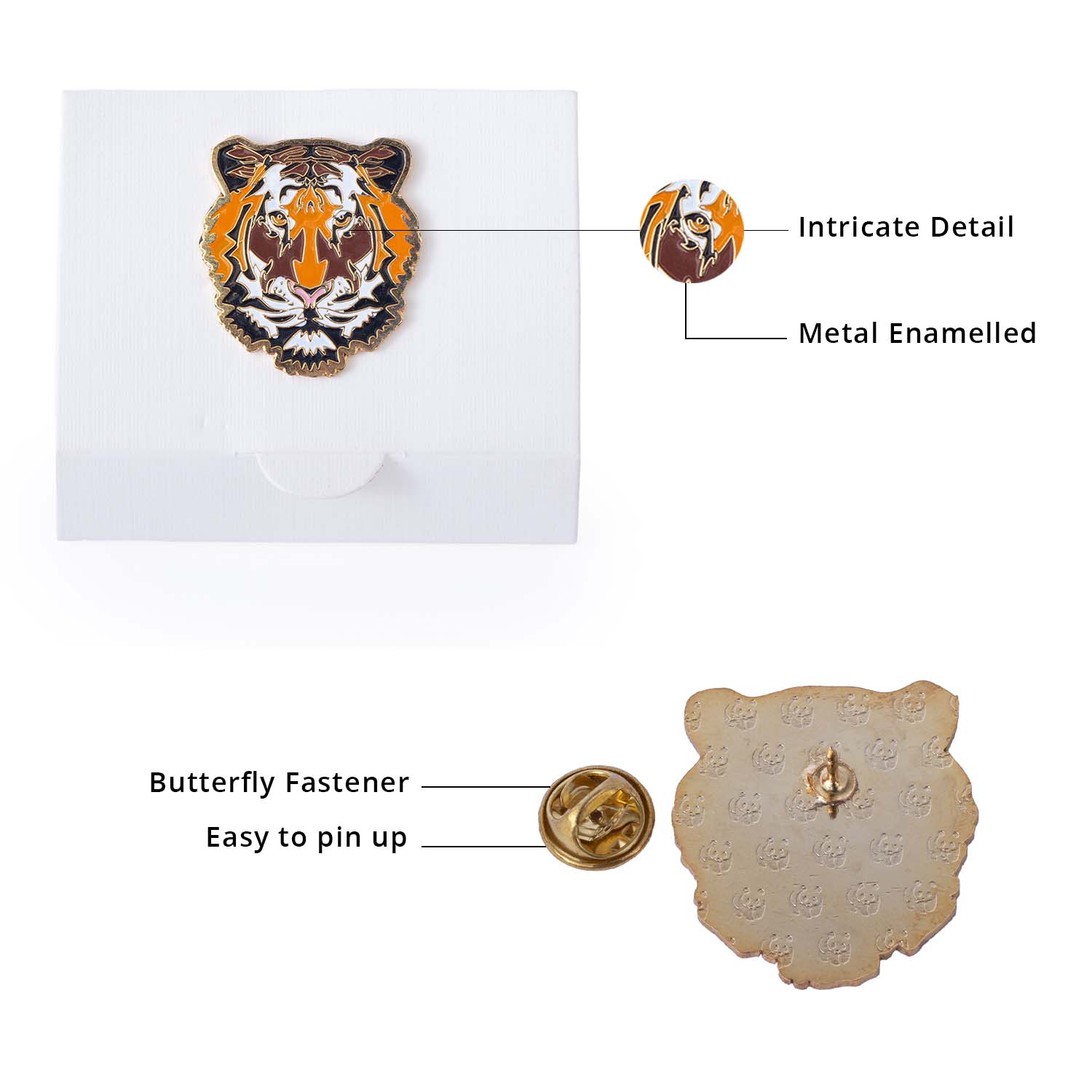 Royal Bengal Tiger – Lapel Pin – WWF Nature Store